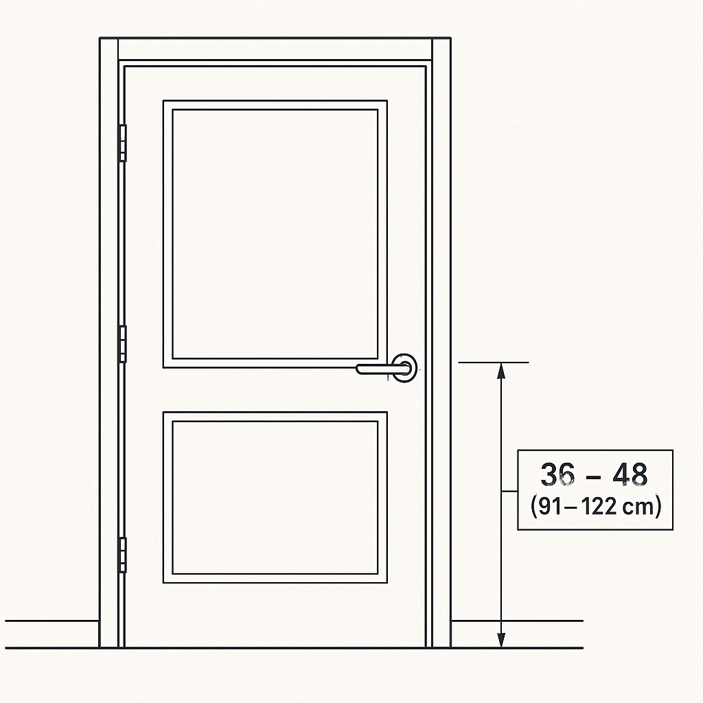 Ideal Door Handle Height: 36 Inches for Easy Access – Zuperior Hardware