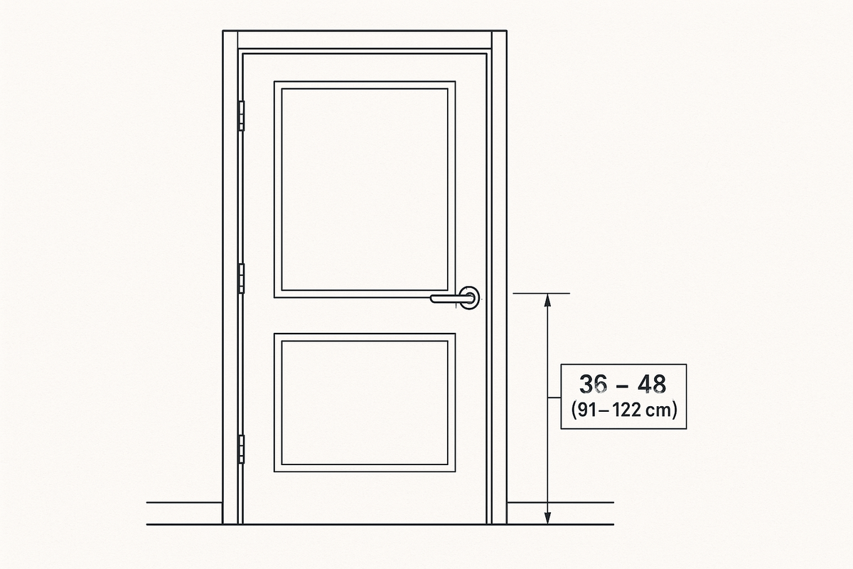 Ideal Door Handle Height: 36 Inches for Easy Access – Zuperior Hardware